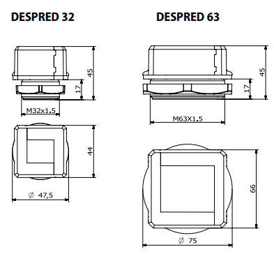 Ốc siết cáp có thể tách rời với đai ốc siết DESPRED -DETASULTRA, tìm ...